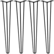 VEVOR Hairpin Table Legs 18" Black Set of 4 Desk Legs 880lbs Load ...