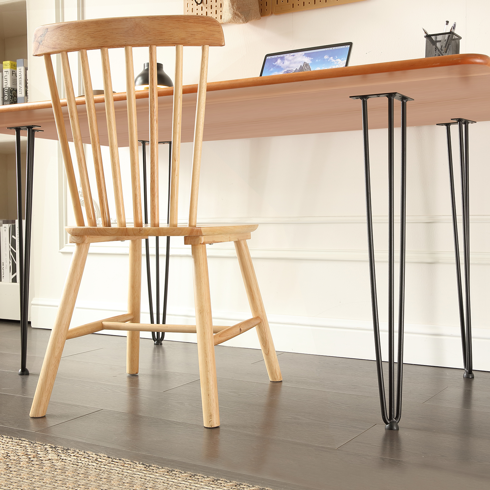 LTL Duraline Table Legs Wired White Steel 28", Set of 4 - Walmart.com