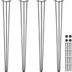 BENTISM 26 inch Steel Hairpin Furniture Legs, Set of 4, DIY Desk Table ...