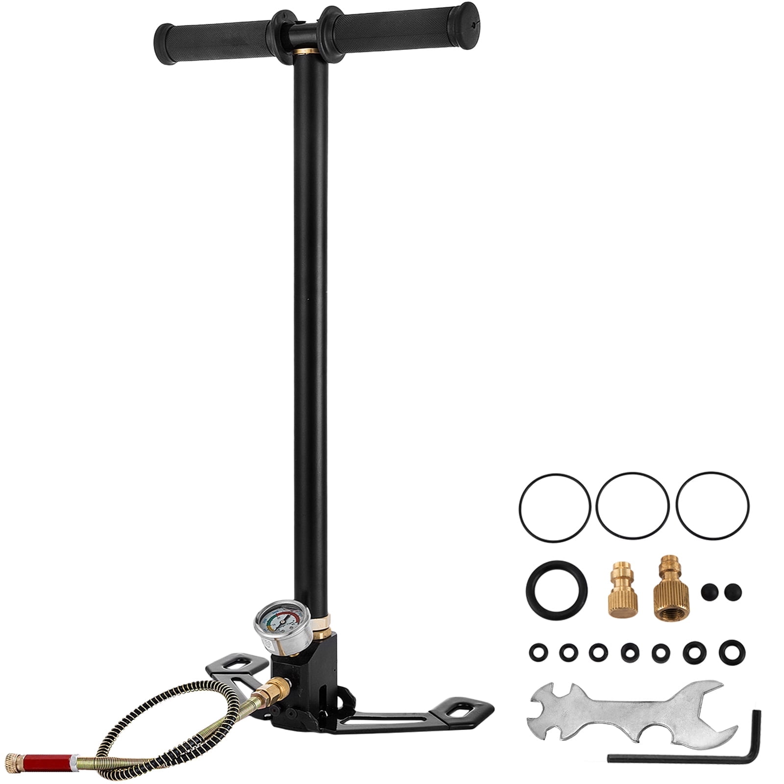 VEVOR High Pressure Handheld Pump 3 Stage, Air Rifle Inflator, 4500Psi ...