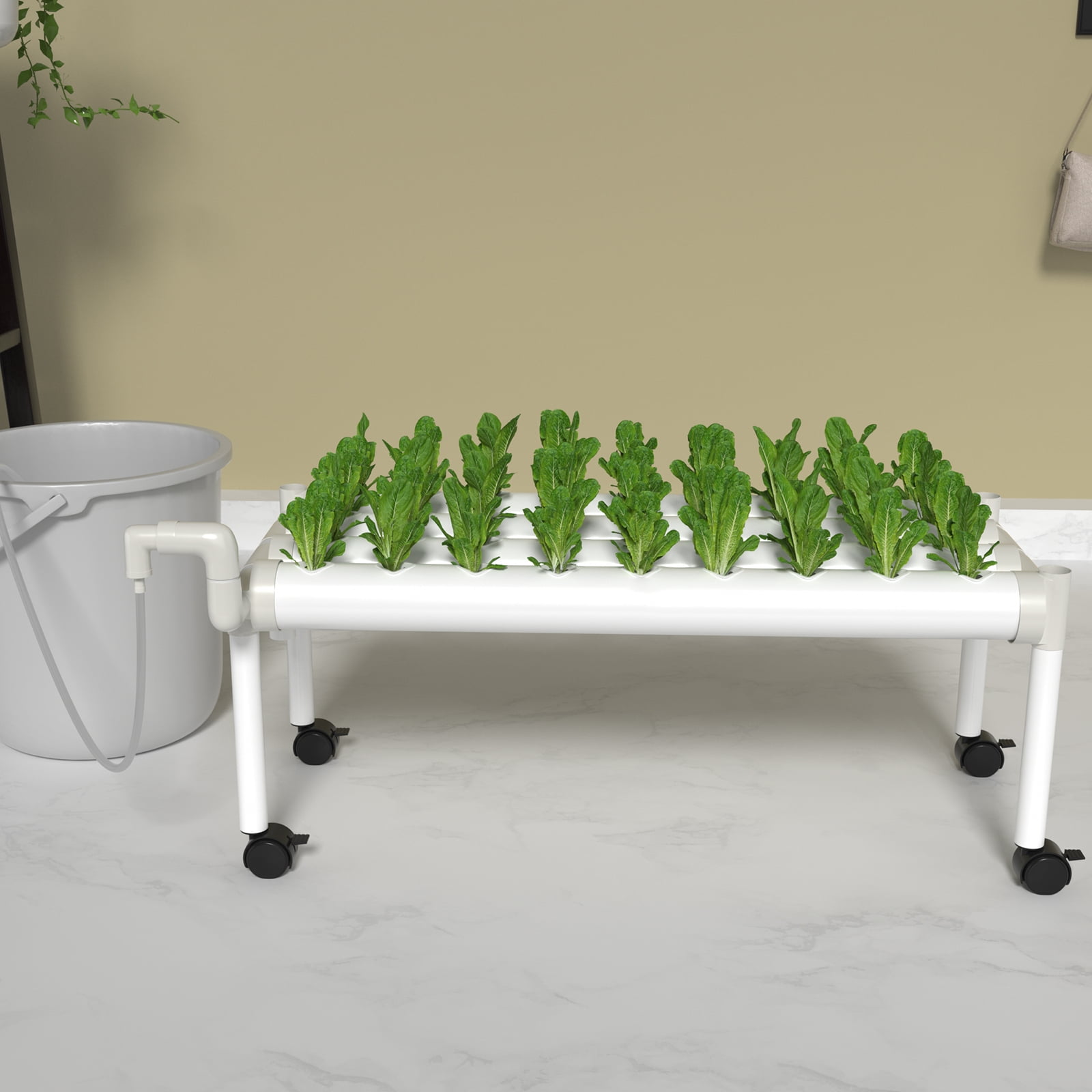 BENTISM Hydroponic Grow Kit Hydroponics System 36 Plant Sites 1 Layer 4 ...