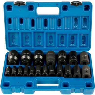 Free Shipping! BENTISM Impact Sockets Set 1/2 Inch Drive 26PCS Standard ...