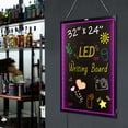 BENTISM LED Message Writing Board 32"x24" Illuminated Erasable Lighted ...