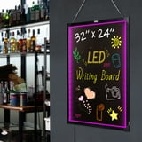 VEVOR LED Message Writing Board 32"x24" Illuminated Erasable Lighted ...