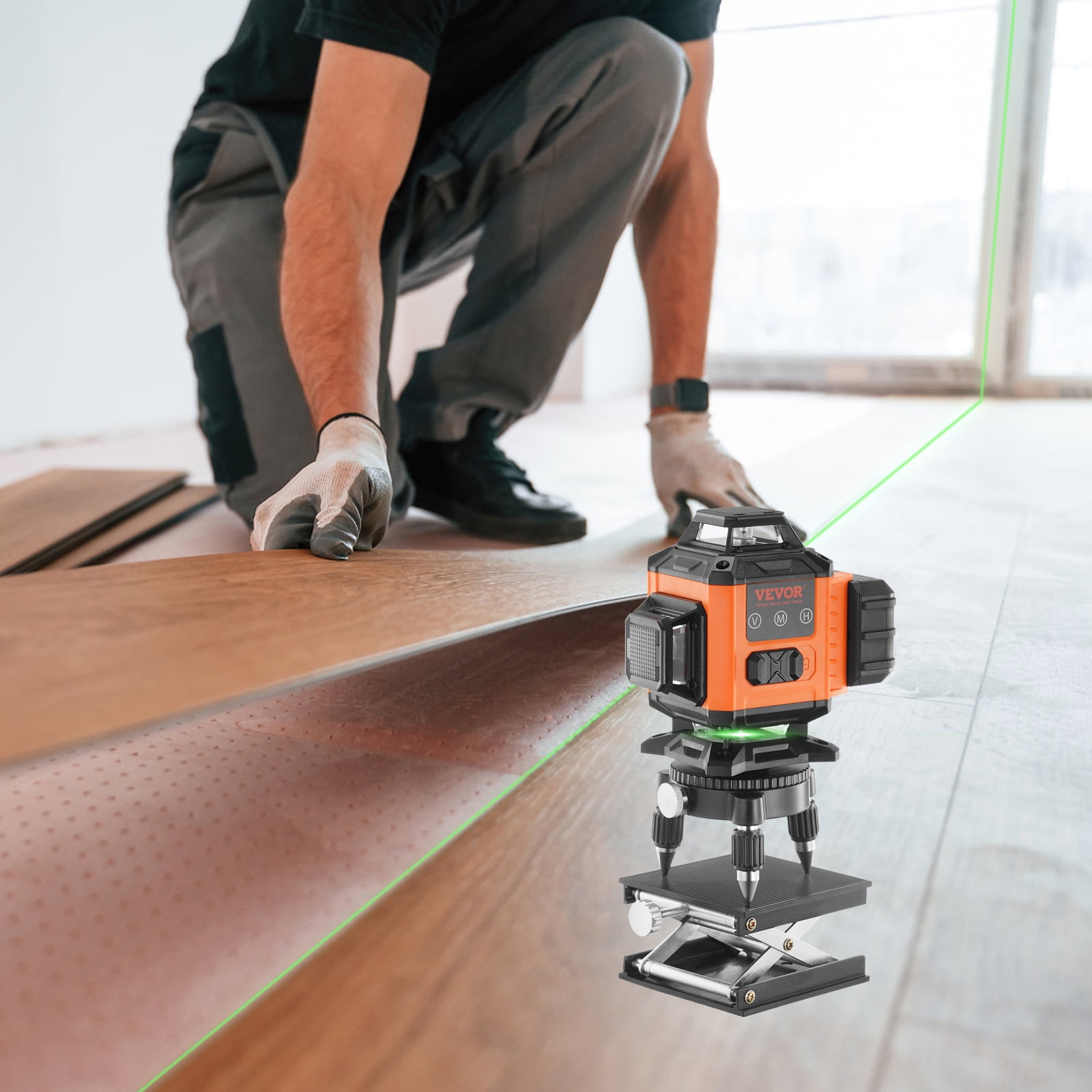 BENTISM Laser Level 100ft Green Cross Line Self Leveling High Accuracy ...