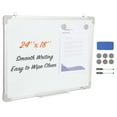VEVOR Magnetic Whiteboard Dry Erase Board 24" x 18" Silver Aluminum ...