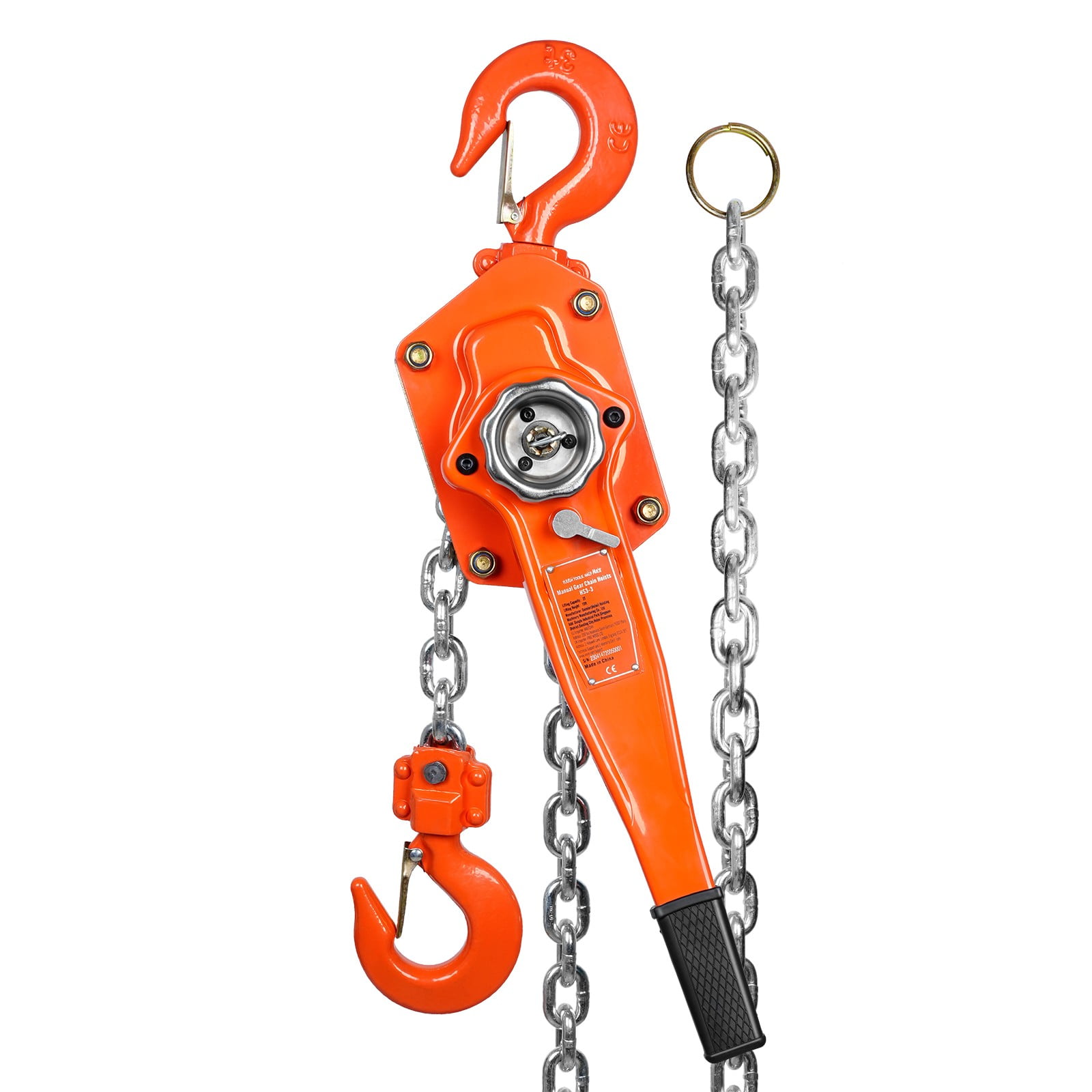 VEVOR Manual Lever Block Chain Hoist 3Ton /10FT Chain Hoist, G80 ...