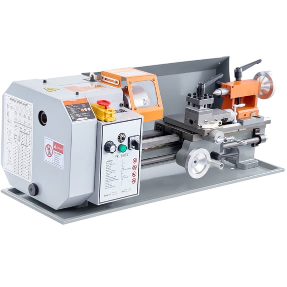 VEVOR Metal Lathe Power 7'' x 13.78'' 500W 0-2200 RPM Continuously ...