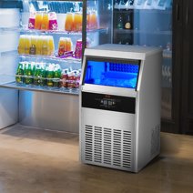 BENTISM Commercial Ice Maker 360LBS/24H & 330.7LBS Storage Bin Auto ...