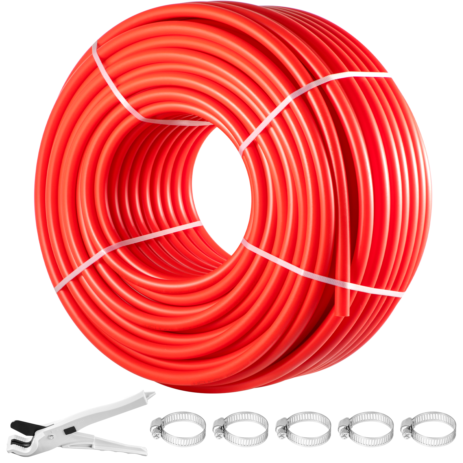 VEVOR PEX Tubing, 1 inch x 500 ft PEX Pipe, Non Oxygen Barrier PEX-B Pipe White, Flexible PEX ...