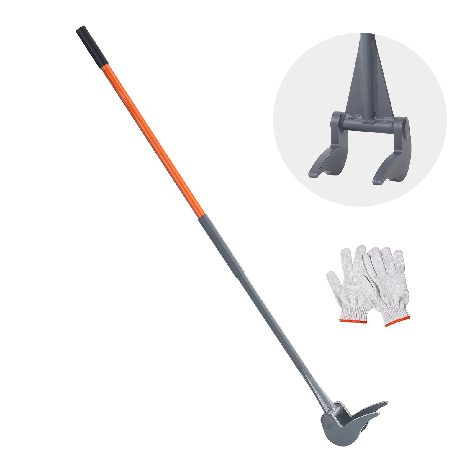 VEVOR Pallet Buster Deck Wrecker Pallet Tool Pry Bar 50-Inch Handle ...