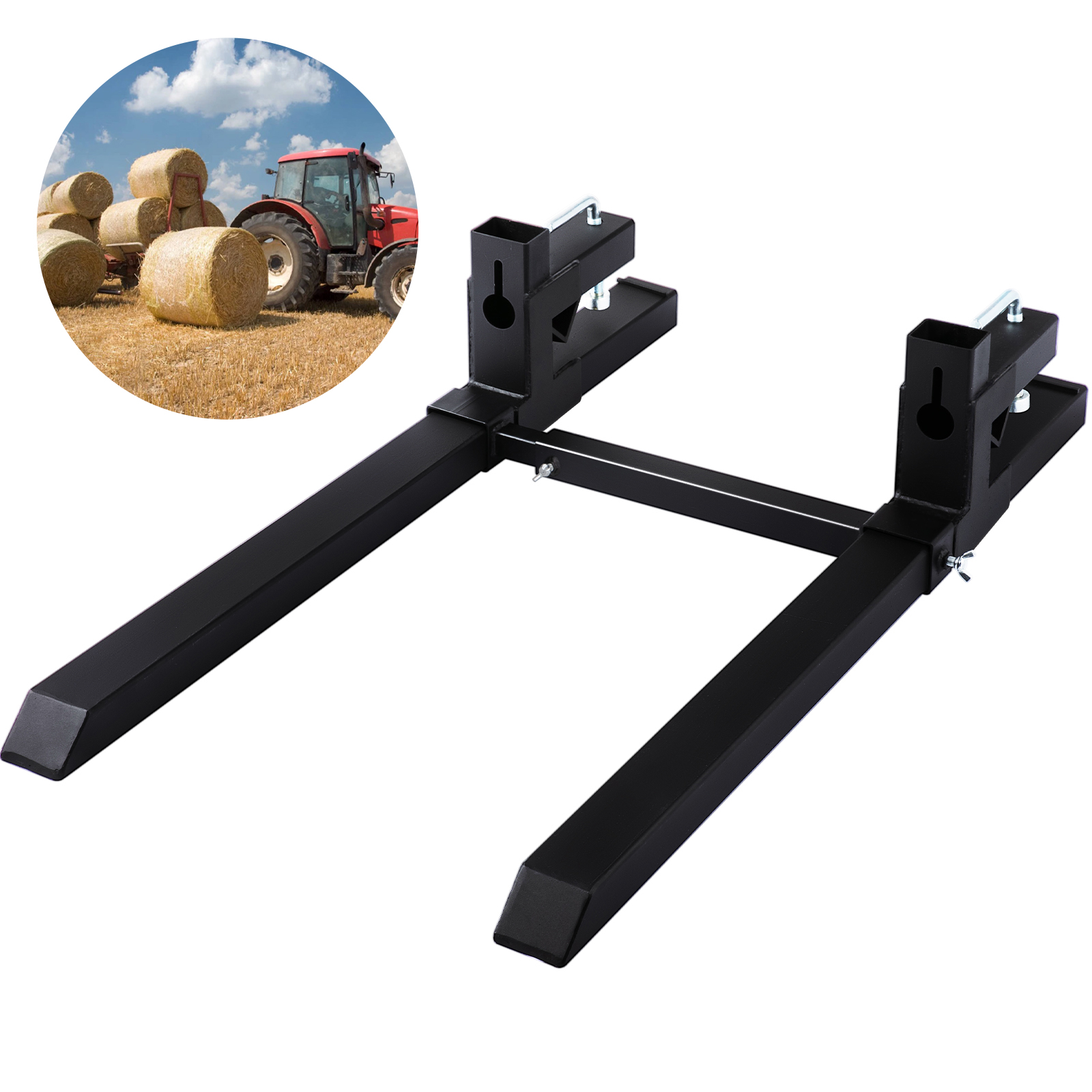 BENTISM Pallet Forks 4000 Lbs Capacity Tractor Forks with Adjustable ...
