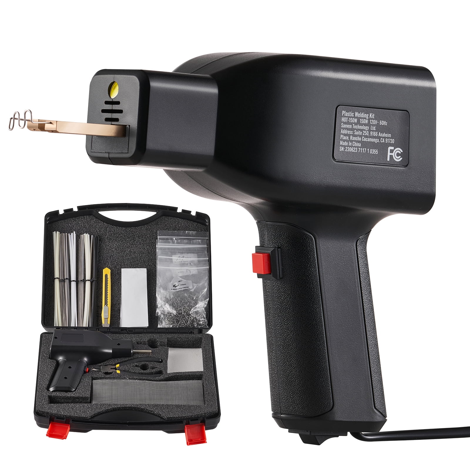 BENTISM Plastic Welder Kit, 70/150W Dual Power, 56 Welding Rods, 800 ...