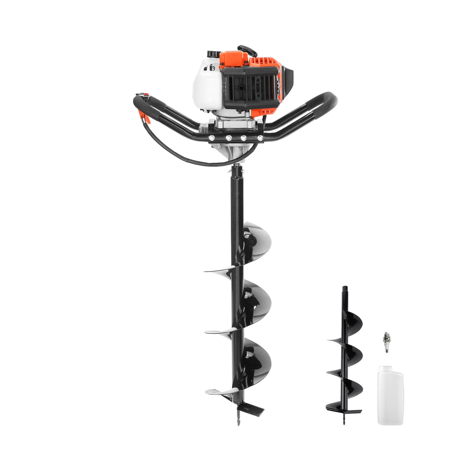 BENTISM 43cc Gas Powered Post Hole Digger, 8" Auger Drill Bit, Alloy ...