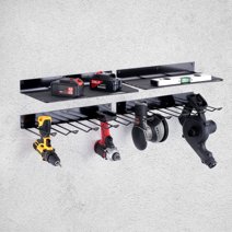 Costway Power Tool Organizer 4 Slot Drill Holder Wall Mounted Storage ...
