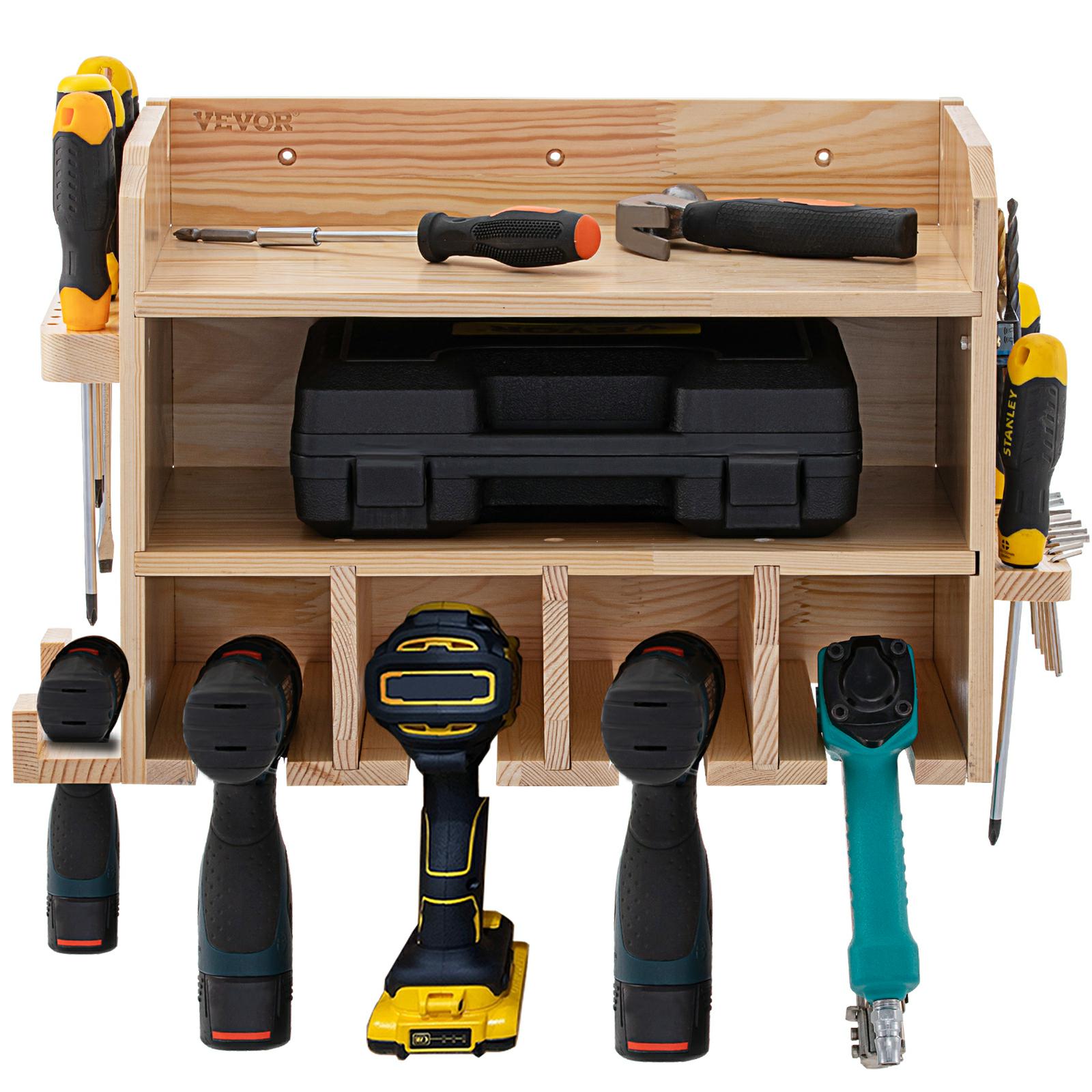 Wall Mounted Power Tool Organizer, Garage Drill Holder Storage Rack ...