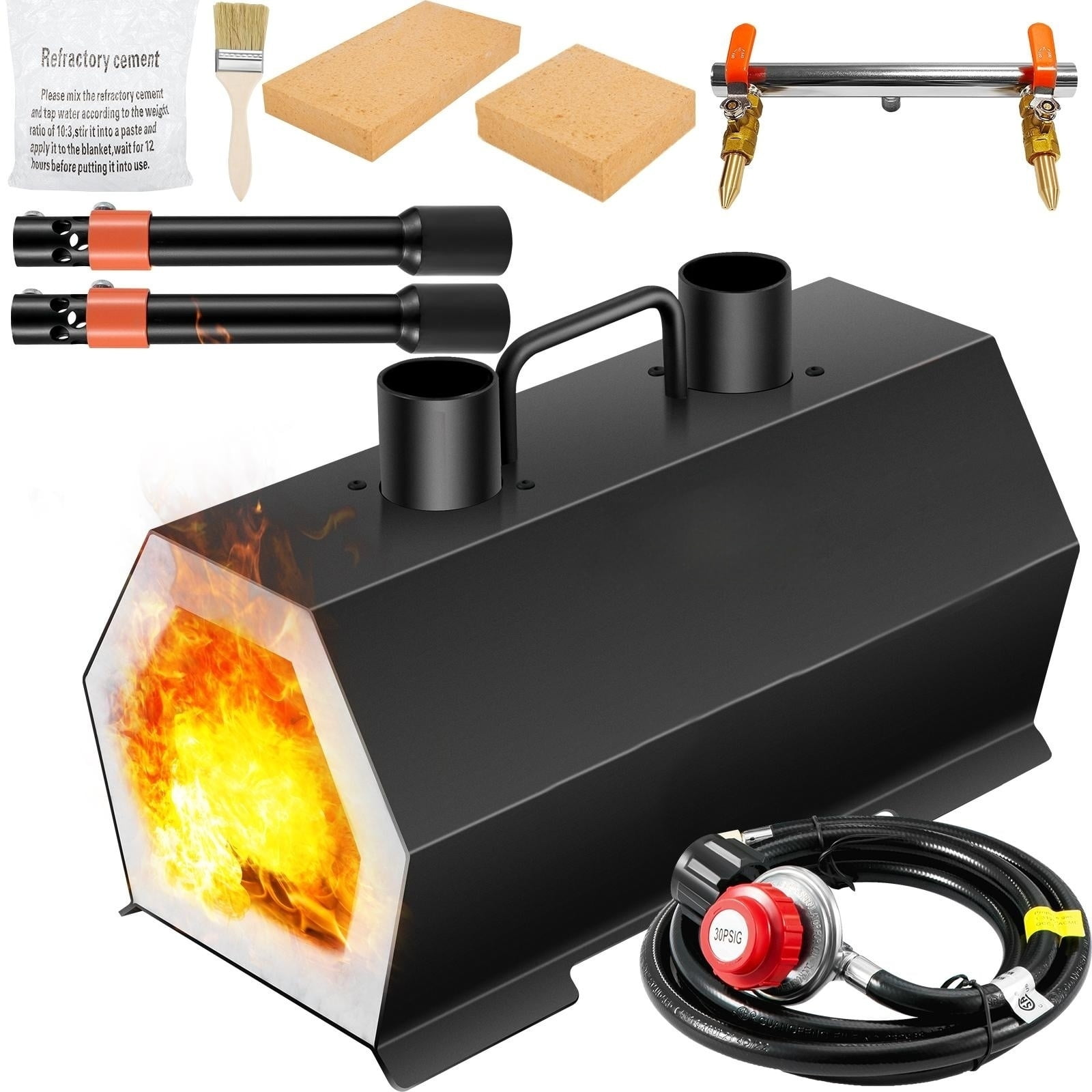 VEVOR Propane Forge Portable, Double Burner Knife and Tool Making ...