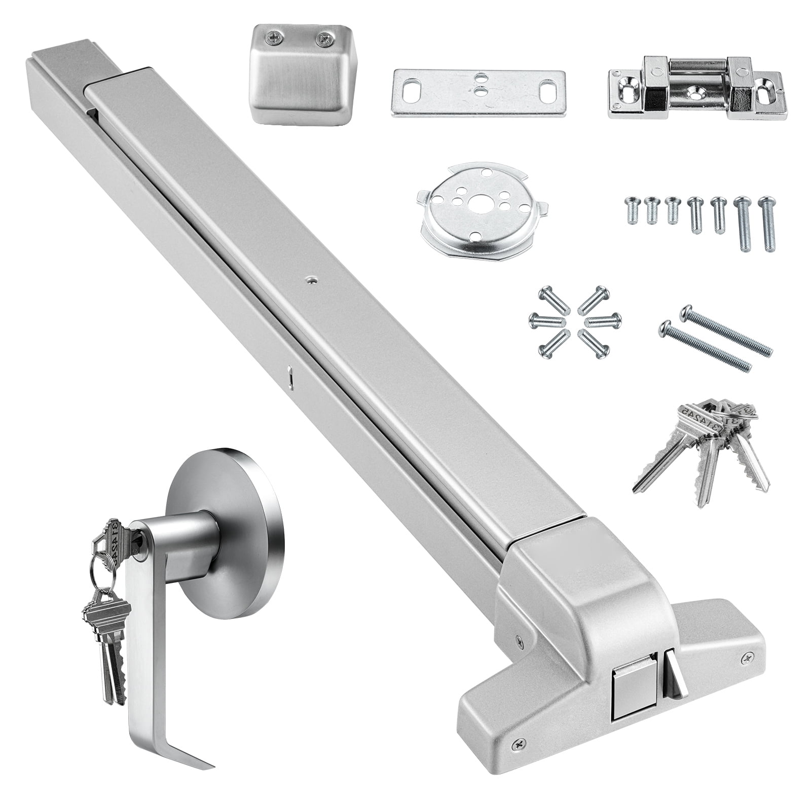 VEVOR Push Bar Door Locks Panic Exit Device with Exterior Lever ...