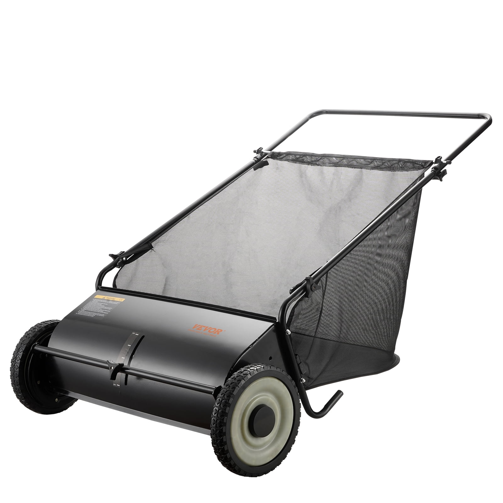 BENTISM Push Lawn Sweeper, 26 Inch, Rolling Sweep Tool for Leaves ...
