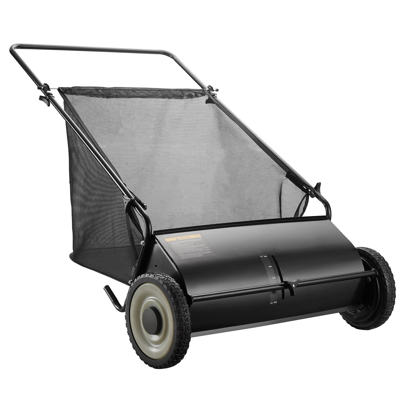 BENTISM Push Lawn Sweeper, 26 Inch, Rolling Sweep Tool for Leaves ...
