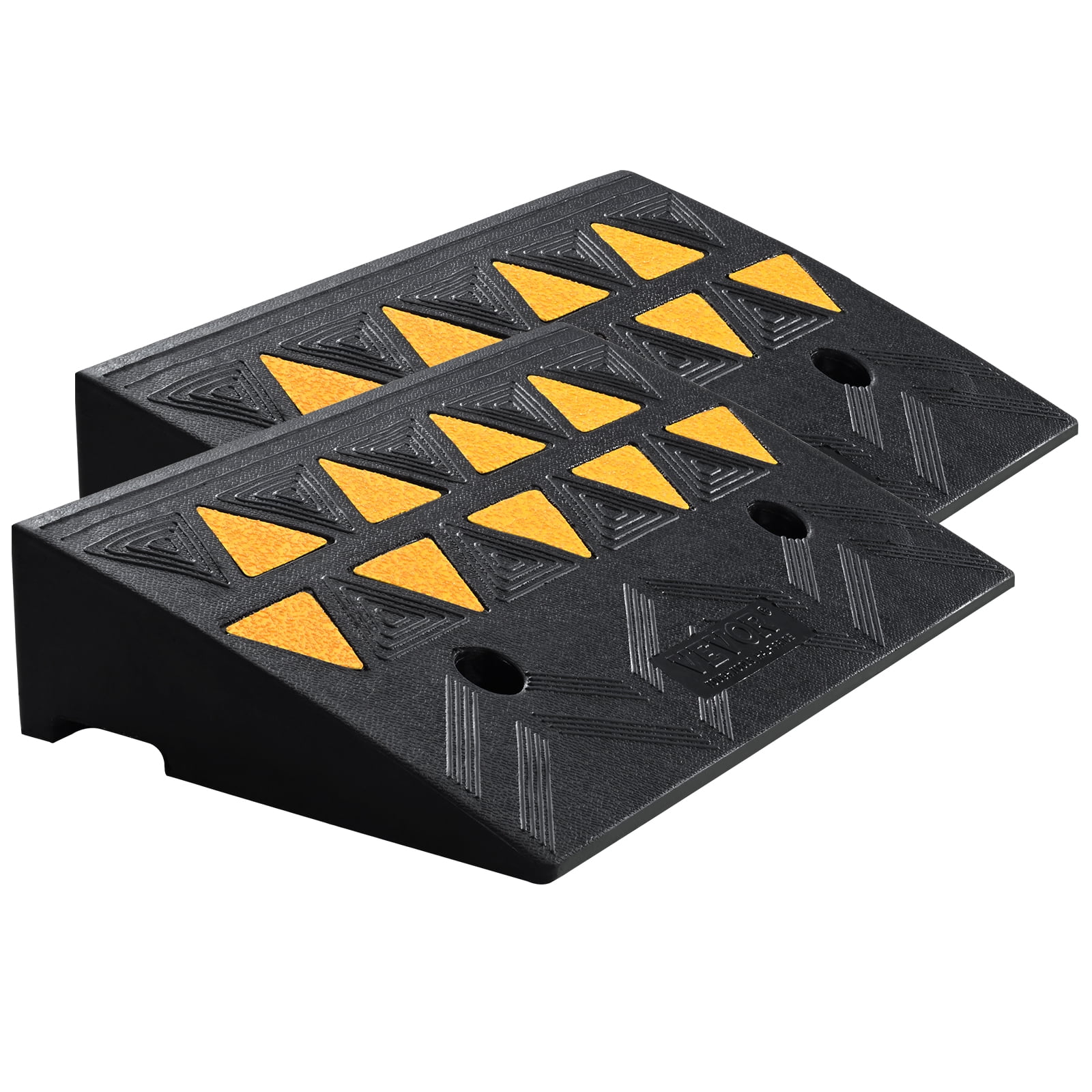 VEVOR Rubber Curb Ramp Driveway Ramp for Curb 2 Pack 4.3" Rise 33069 ...