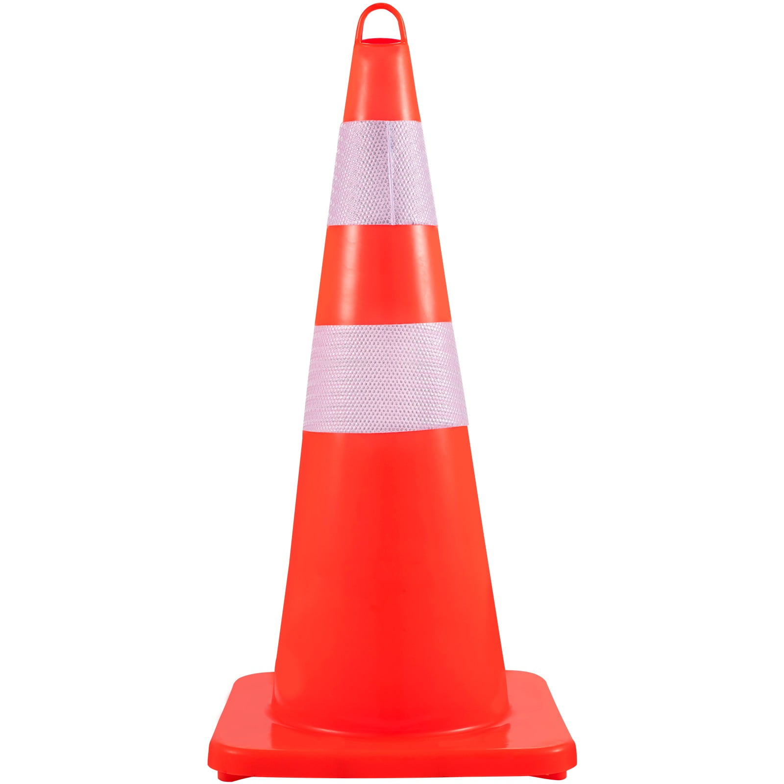 BENTISM Safety Cones Traffic Cones 12 x 28" Orange Reflective Collars ...