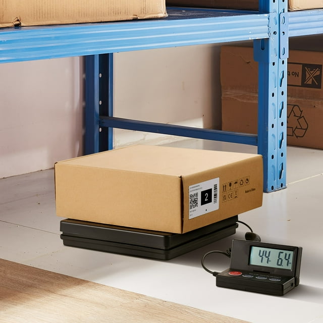 BENTISM Digital Postal Scale, 110 lbs x 0.07 oz. AC/DC Package LCD ...