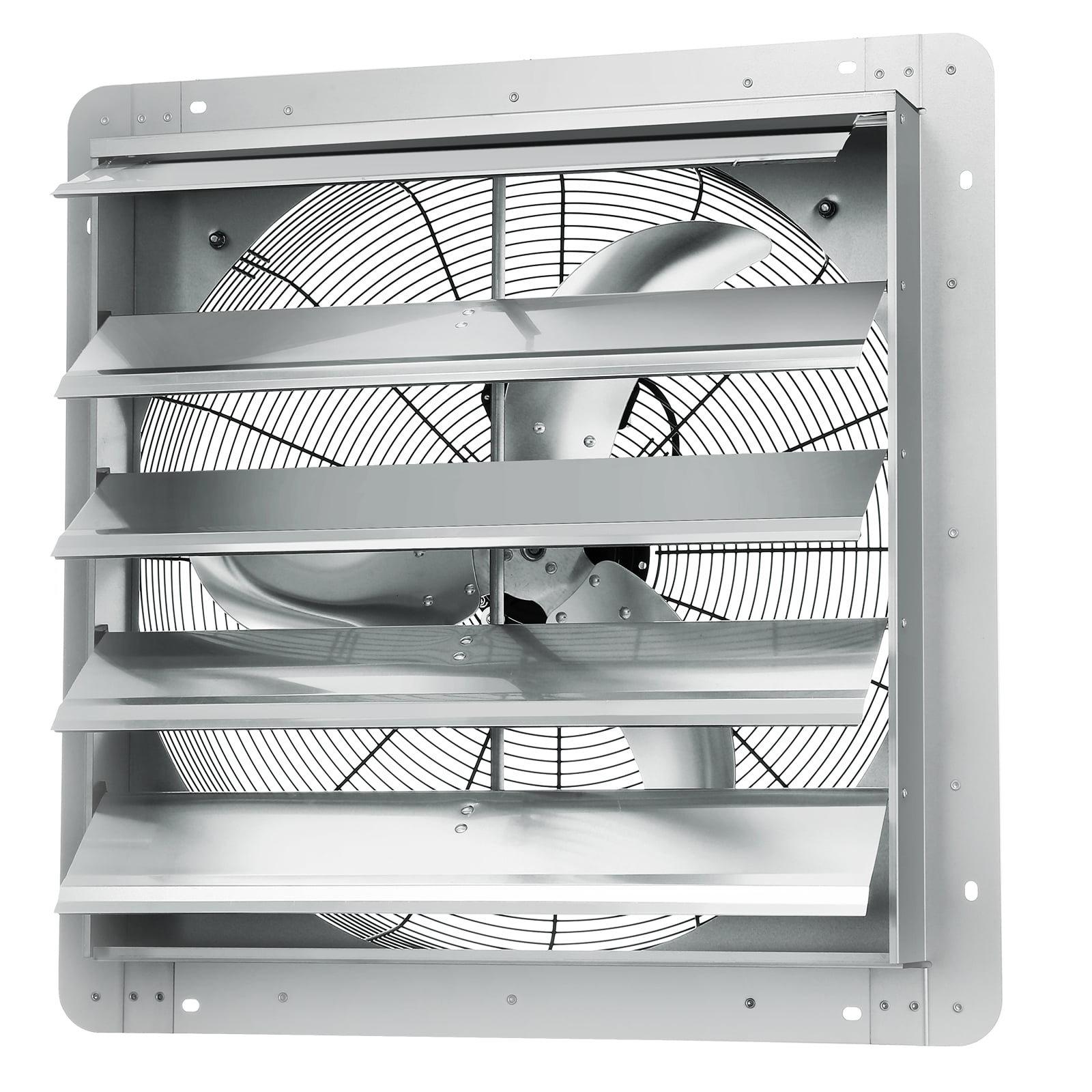 VEVOR Shutter Exhaust Fan Shop Exhaust Fan 24'' Wall Mounted Aluminum ...