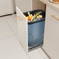VEVOR Single Pullout Waste Container Kitchen Trash Can 35L with Soft ...