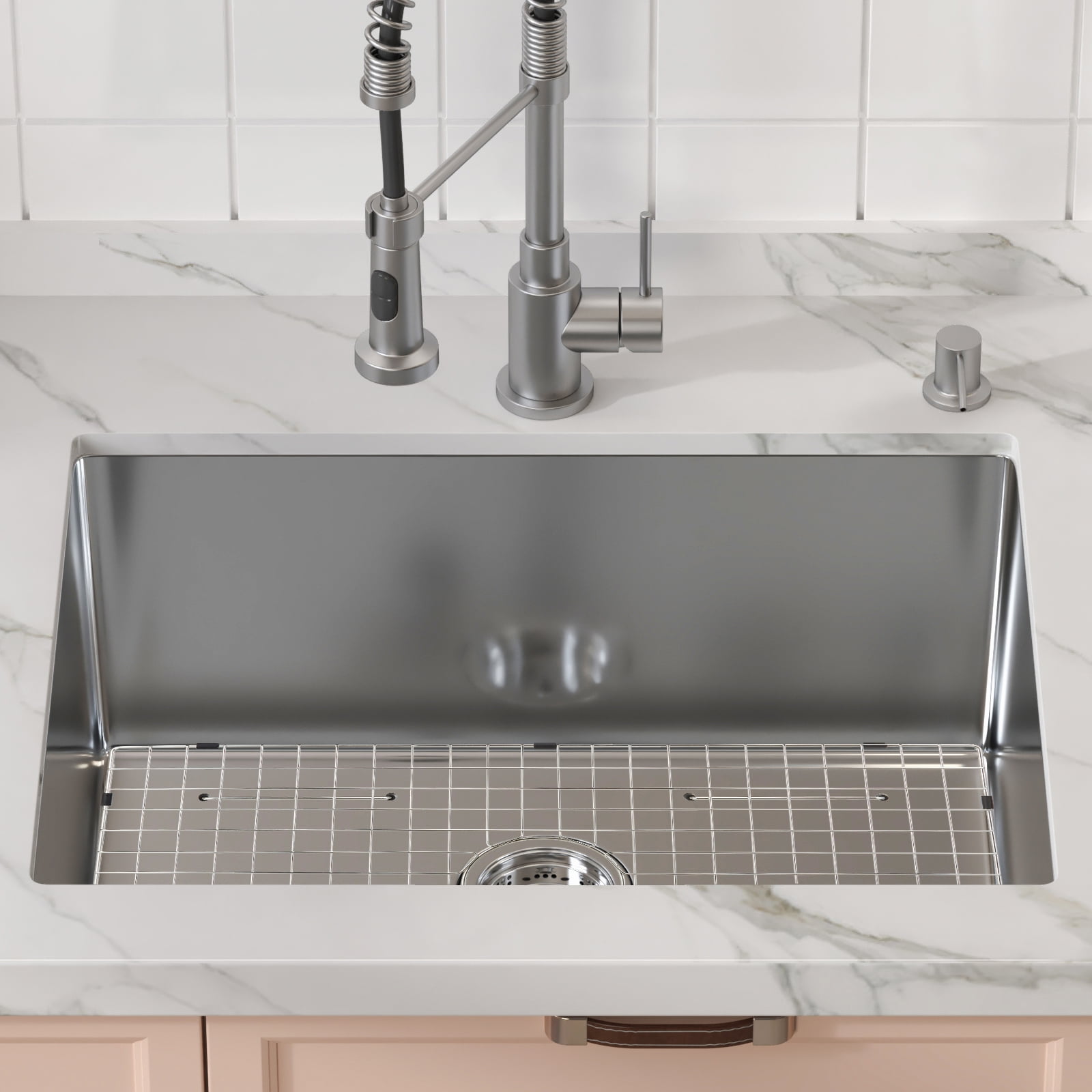 "BENTISM Stainless Steel Sink Protector Grid 28.5"" L x 15.6""W ...