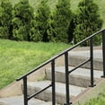 BENTISM Stair Handrail Railing 3 ft 3 Steps w/ Installation Kit Carbon ...