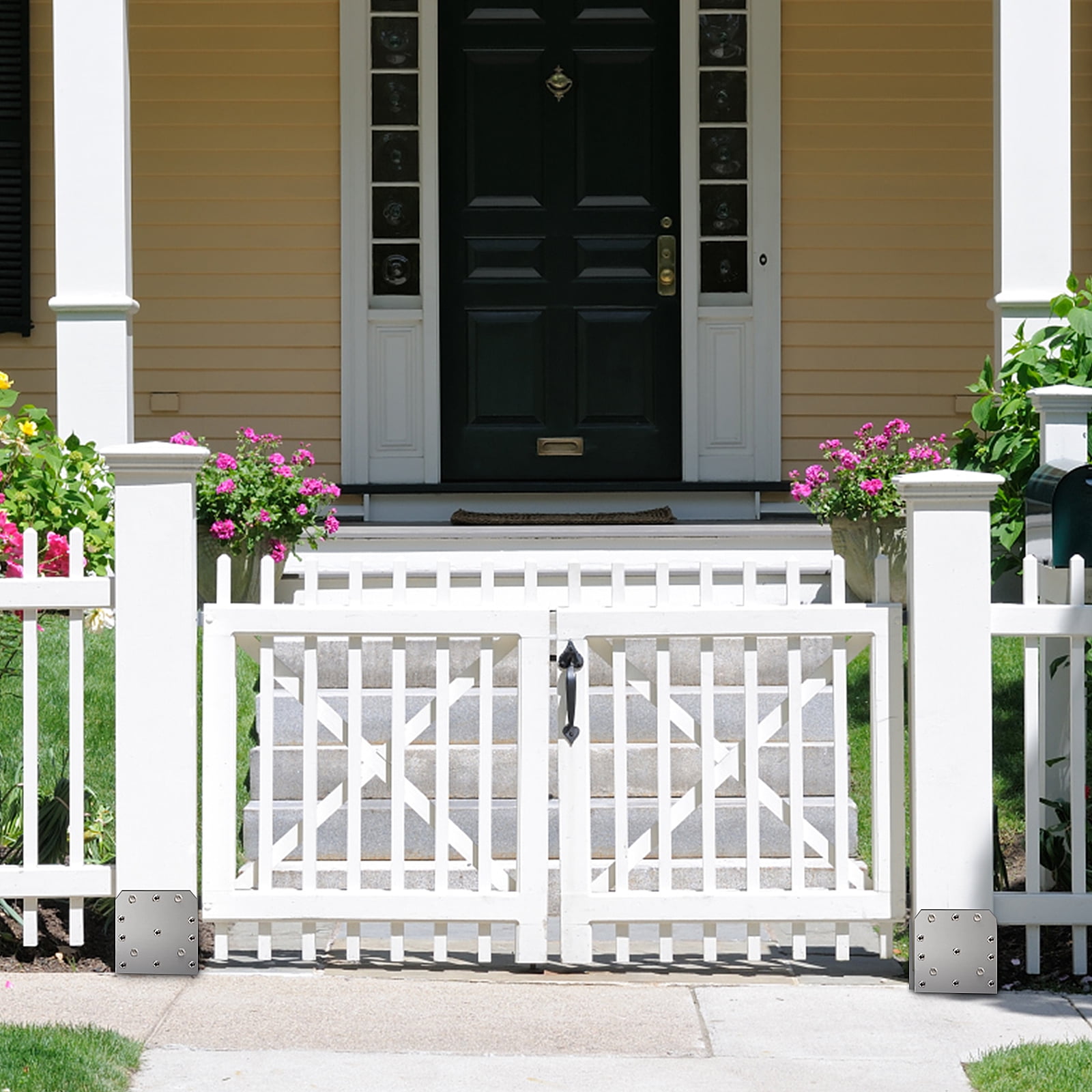 BENTISM Standoff Post Base 8x8 inch Adjustable Post Base Post Mender ...