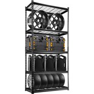 "BENTISM 5-Tier Heavy Duty Steel Unit, Adjustable Garage Rack, 12""D x ...