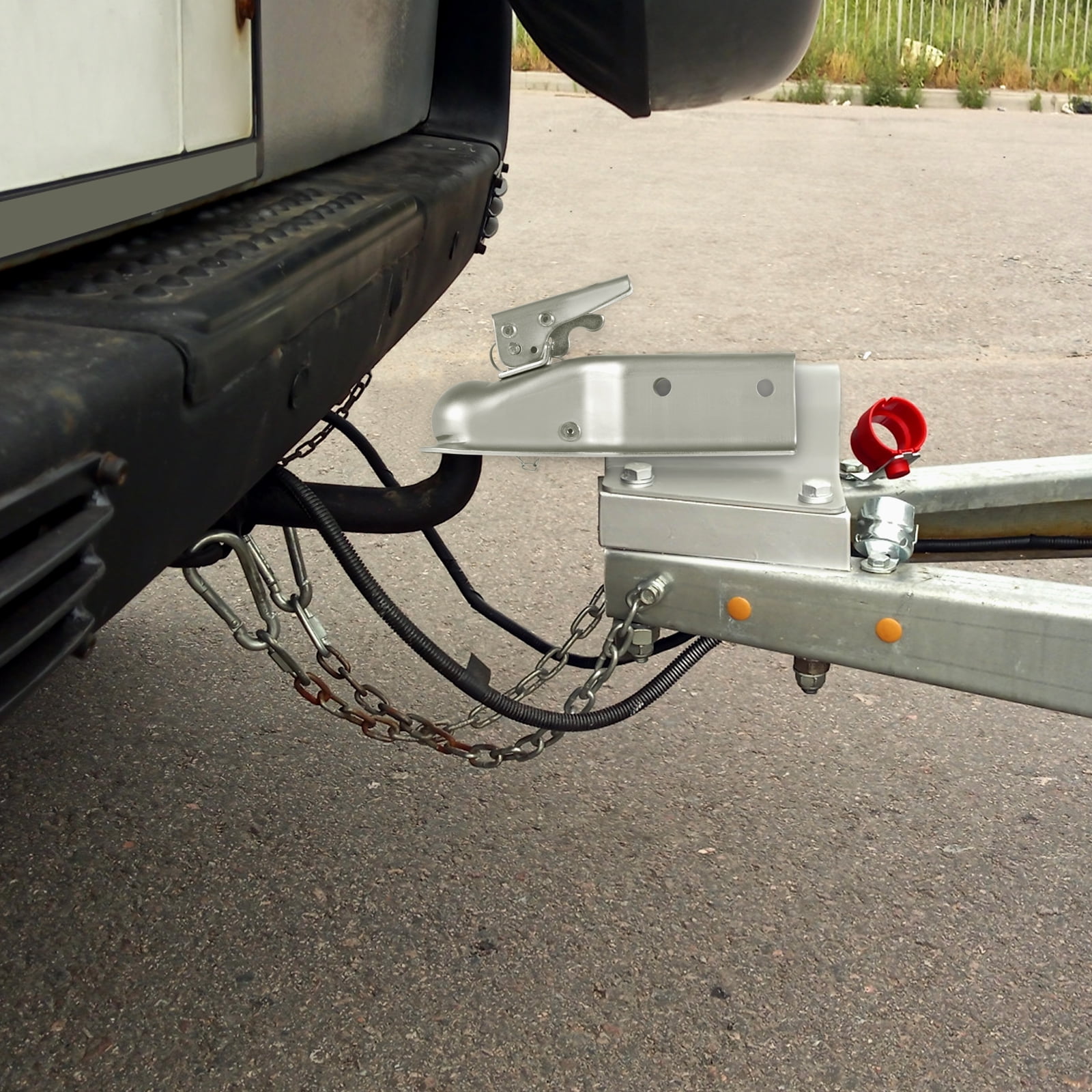 BENTISM Straight Tongue Trailer Coupler for 2" Hitch Ball with 3 ...