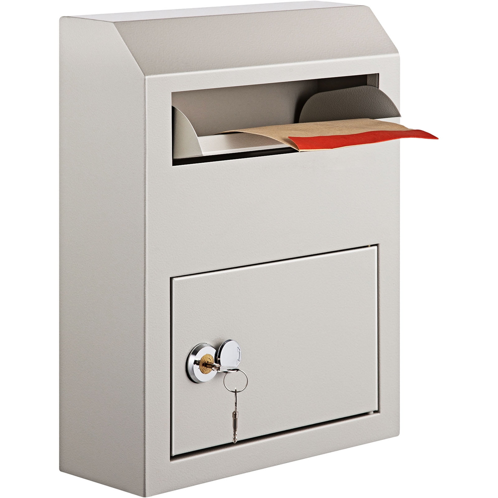 BENTISM Suggestion Box Donation Box Steel Comments Box w/ Lock for ...