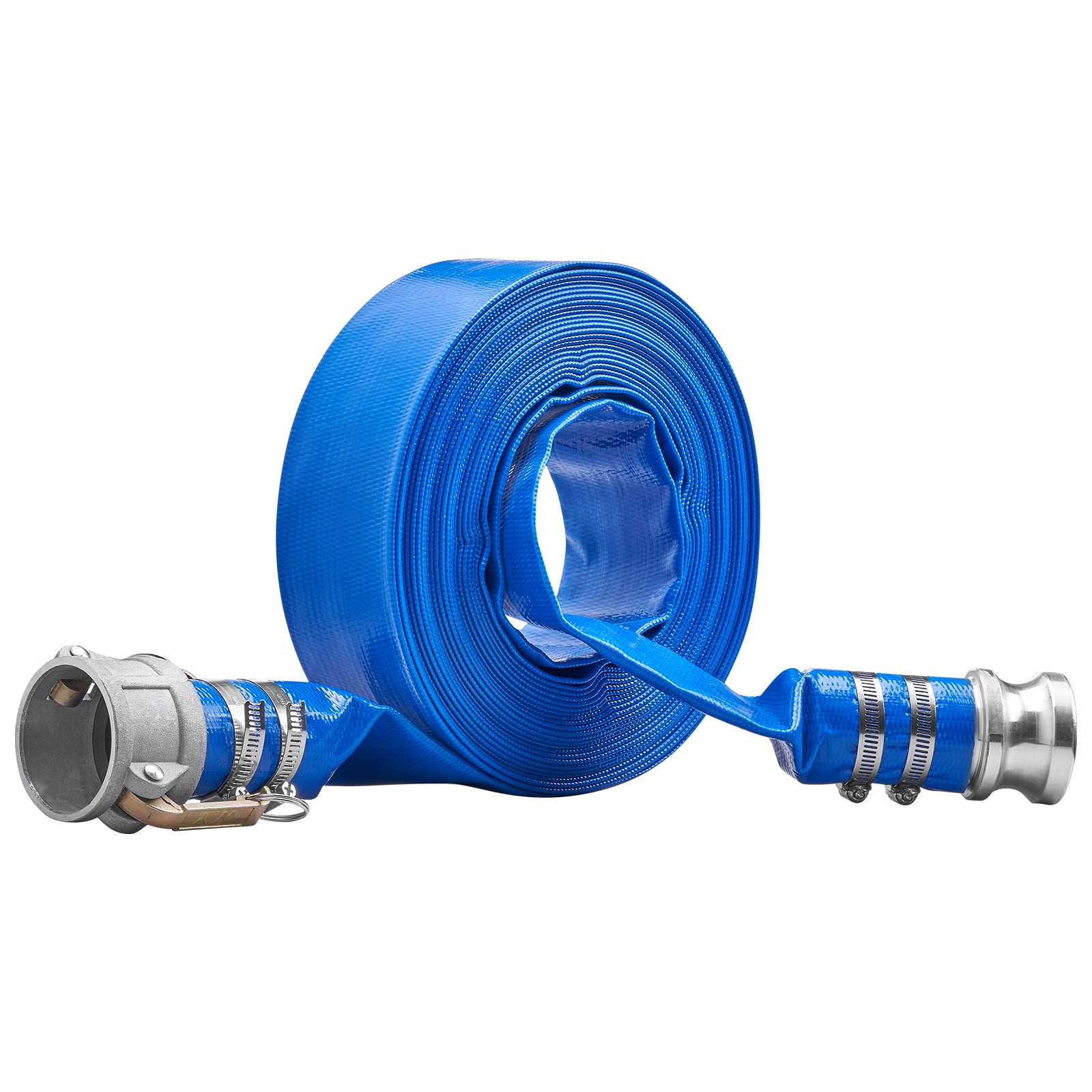 VEVOR Swimming Pool Filter Backwash Hose 2'' x 50' with Aluminum joints ...