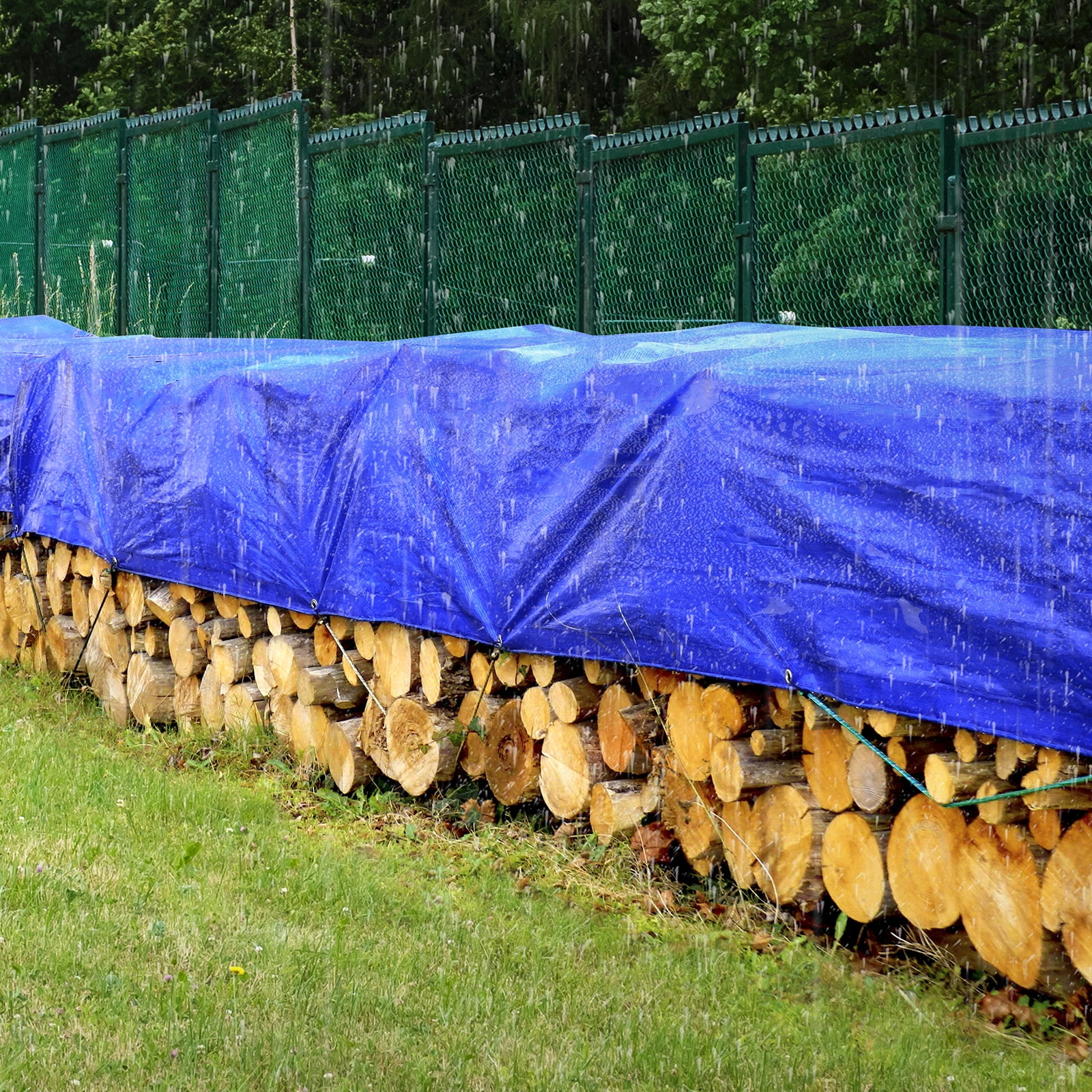 BENTISM Medium Thick Large Tarp 12 x 16 ft, Heavy Duty, Waterproof, UV ...