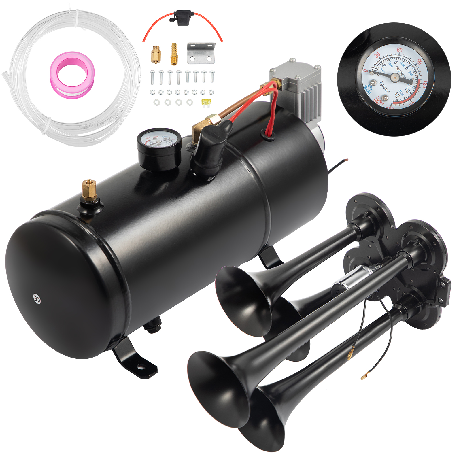 Hadley H16801A Black Electric Disc Lo-Tone Horn - Walmart.com