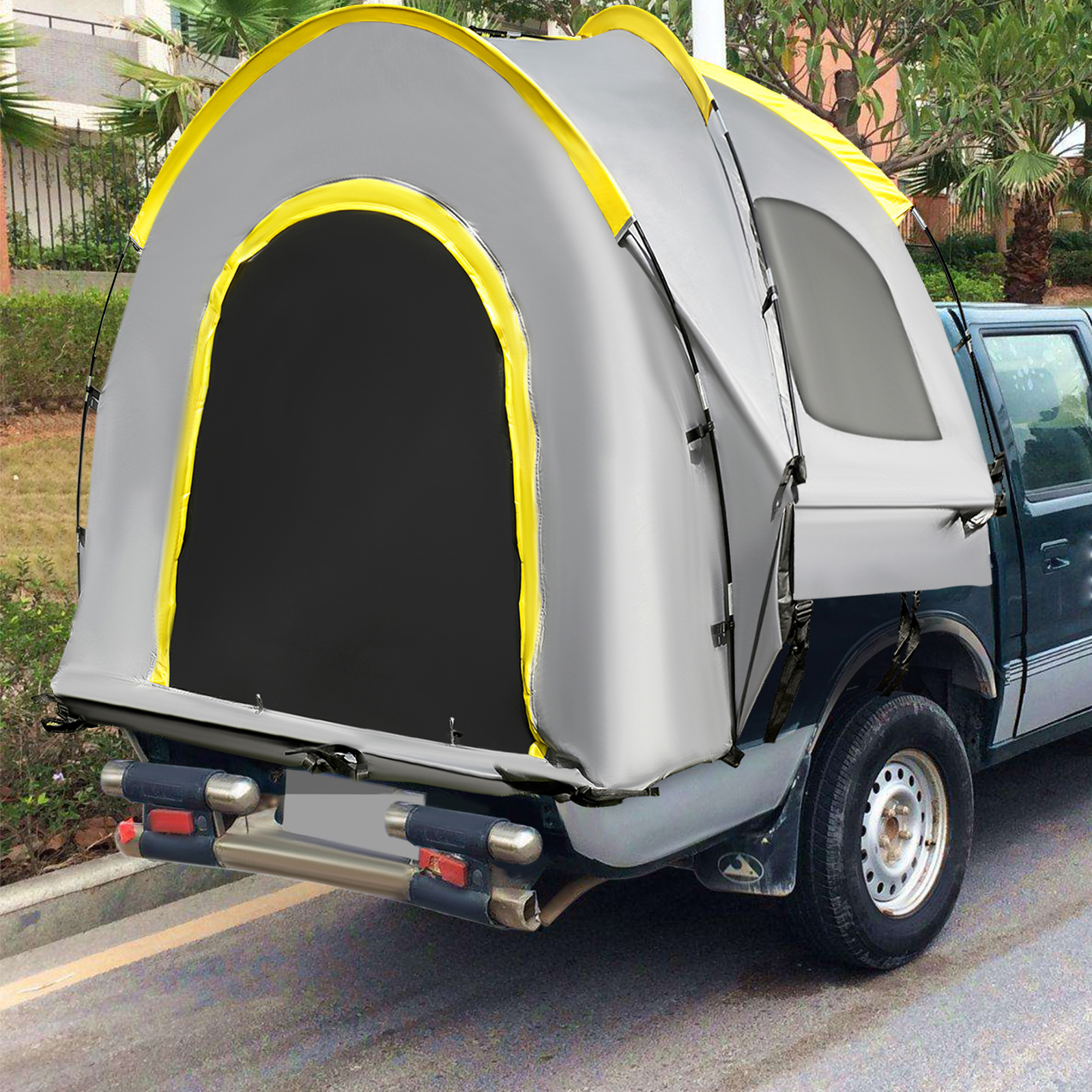 VEVOR Truck Tent 6.4-6.7in Truck Bed Tent, Full Size Waterproof Truck ...