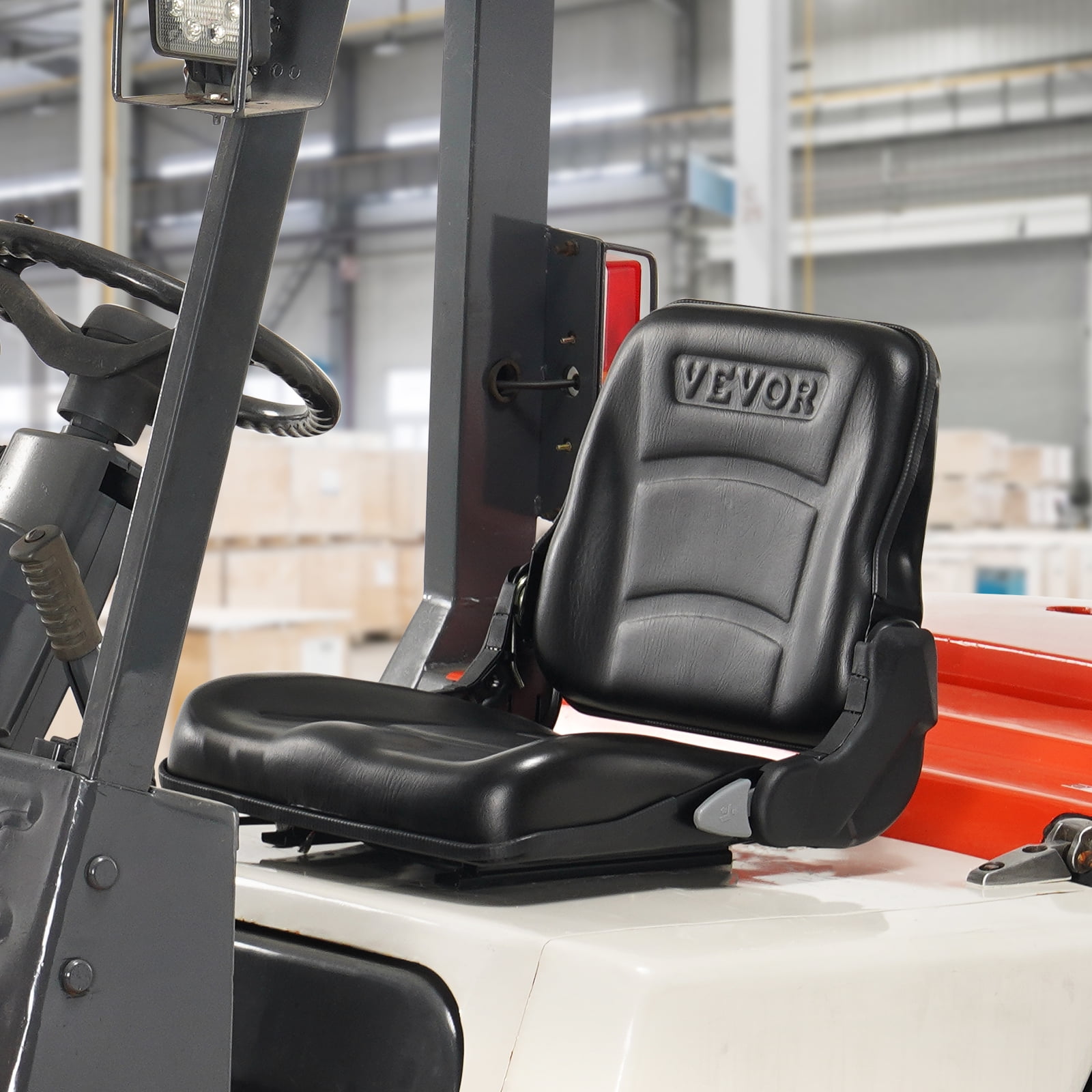 BENTISM Universal Forklift Seat Fold Down Forklift Seat with Adjustable ...