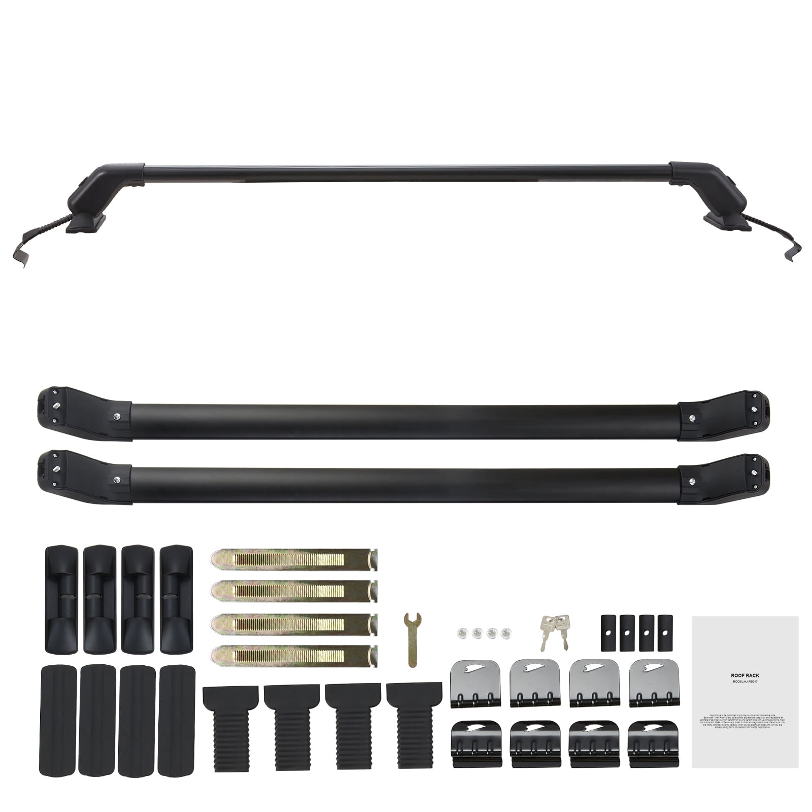 VEVOR Roof Rack Cross Bars, 41.3" Aluminum Roof Rack Crossbars, Fit ...