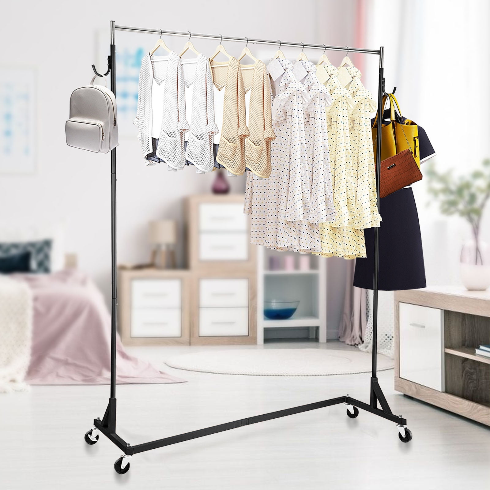 BENTISM Z-Truck Clothing Rack - Adjustable Height - Steel - Rolling ...