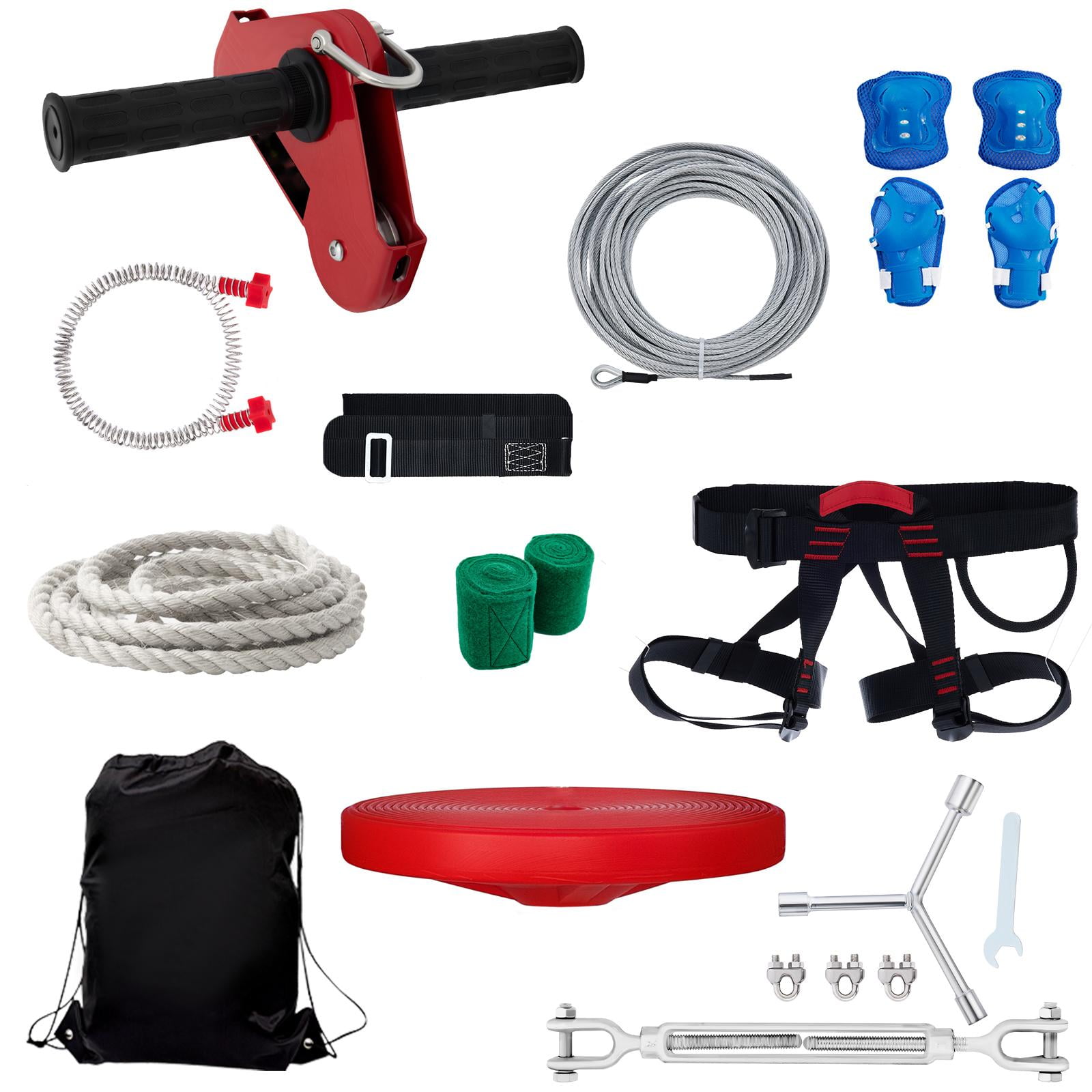 BENTISM Zipline Kit 120ft - 250lb Max Capacity - Walmart.com