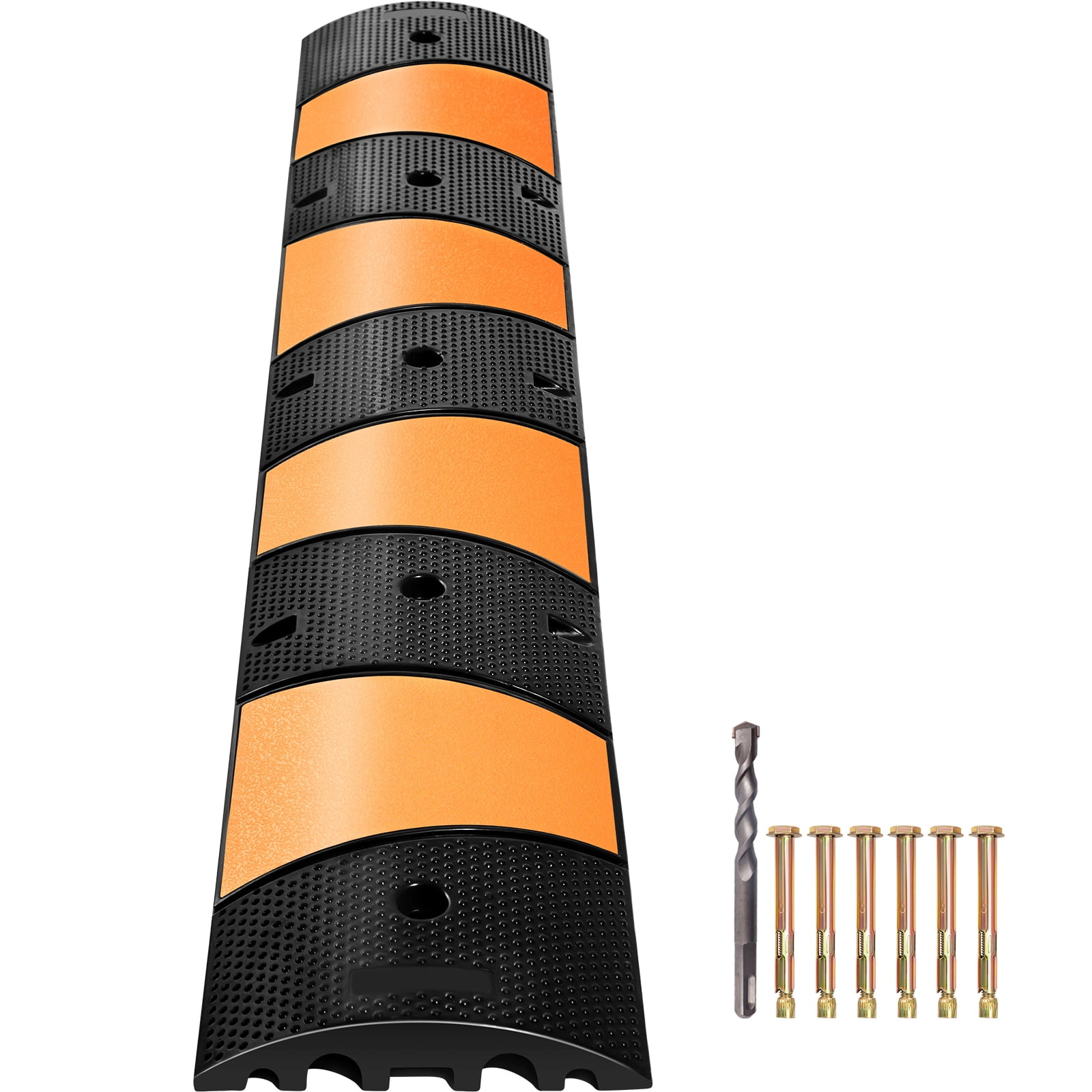BENTISM Rubber Speed Bump, 6ft 2-Channel Cable Protector, 22,000lbs ...