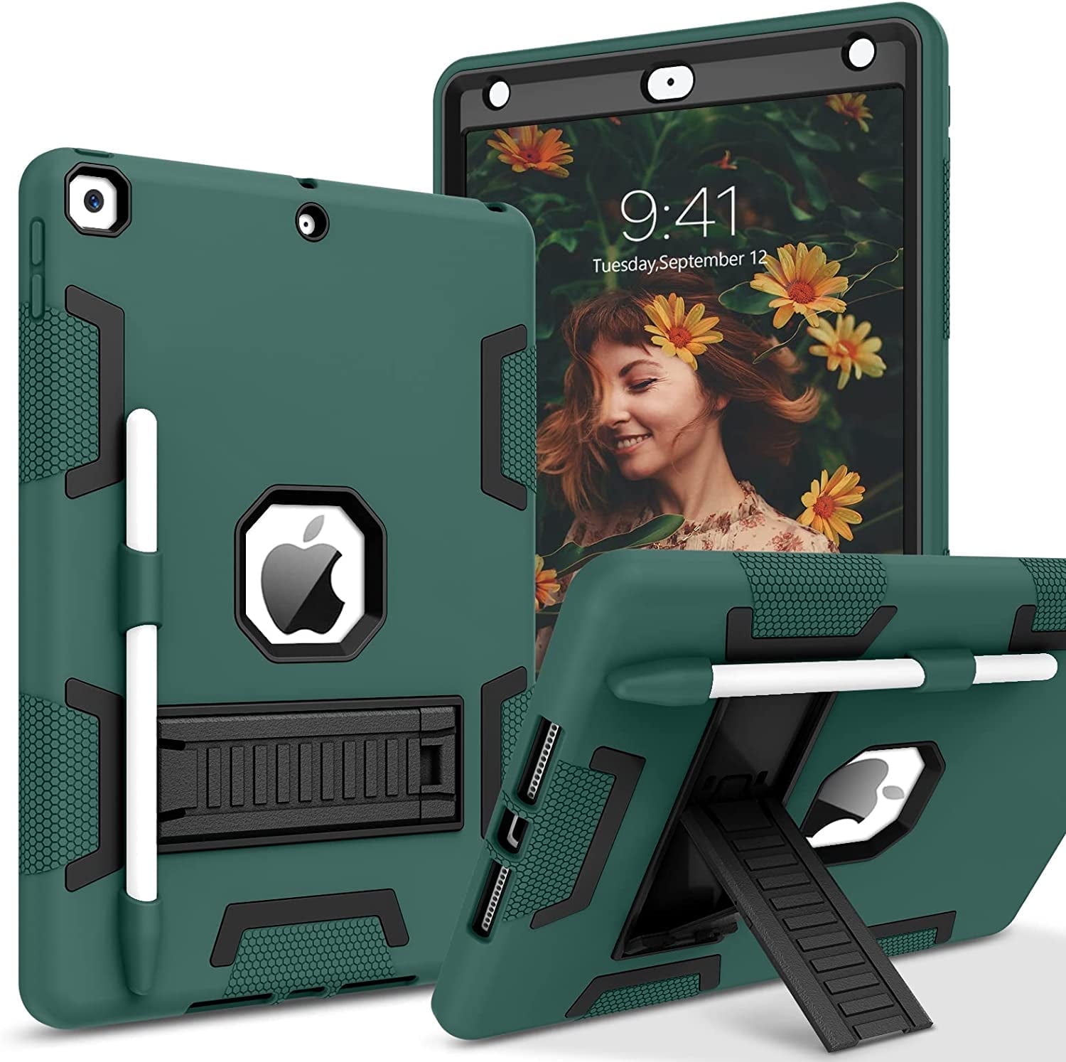 BENTOBEN iPad Case 9th/8th/7th Gen, 3 in 1 Kickstand, Shockproof Bumper ...