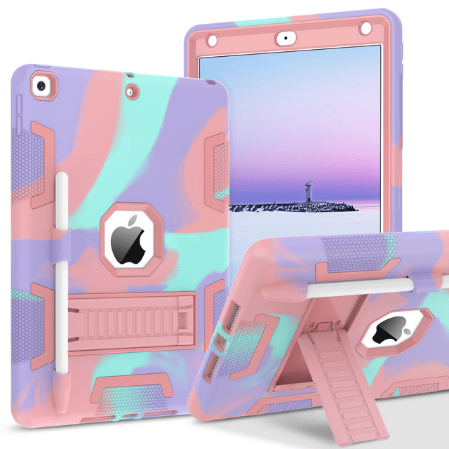 BENTOBEN Apple iPad 9/8/7th Gen 10.2 2021/2020/2019 Case, Pencil Holder ...