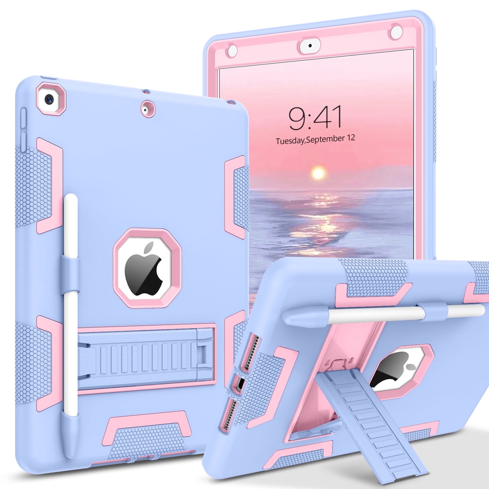 BENTOBEN 3 in 1 Shockproof iPad Case for 9th/8th/7th Gen, 10.2'' Cover ...