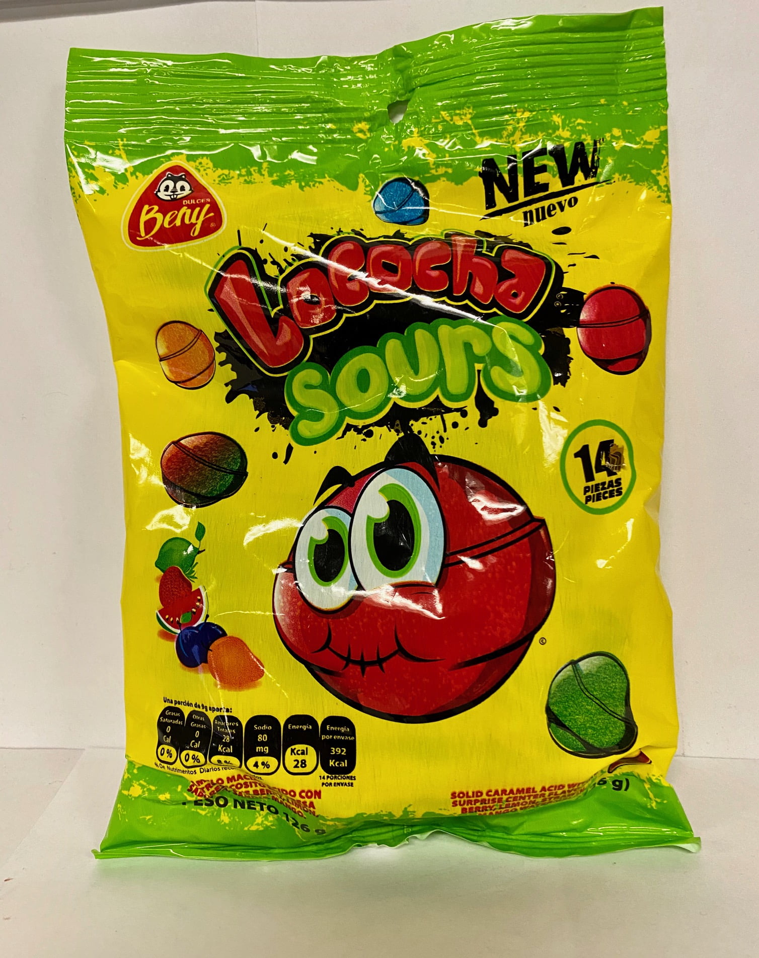 BENY LOCOCHAS SOURS PEG BAG 4.44 OZ - Walmart.com