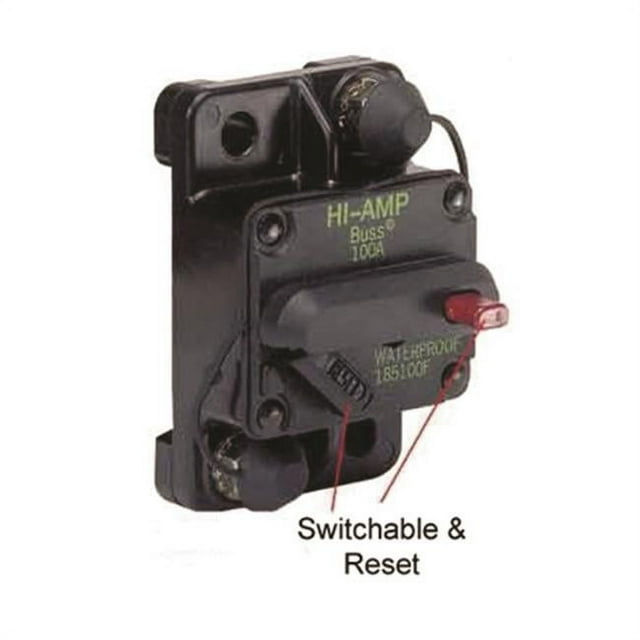 BEP 185050F-01-1 Power Products 50A Switchable Reset Circuit Breaker ...