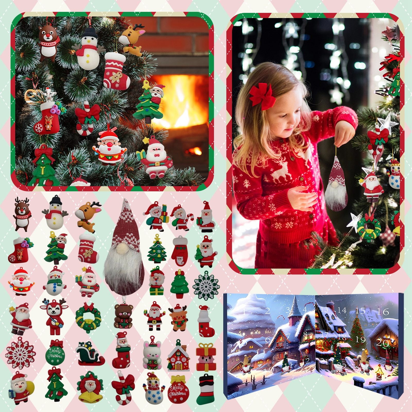 BEPONG 2024 Christmas Advent Calendar, Christmas Gnome Advent Calendar ...